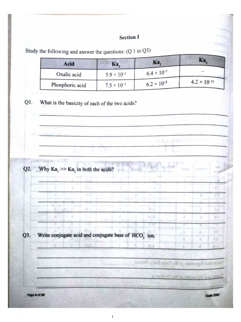 Chemistry Sample Paper (2022-2023) | PDF