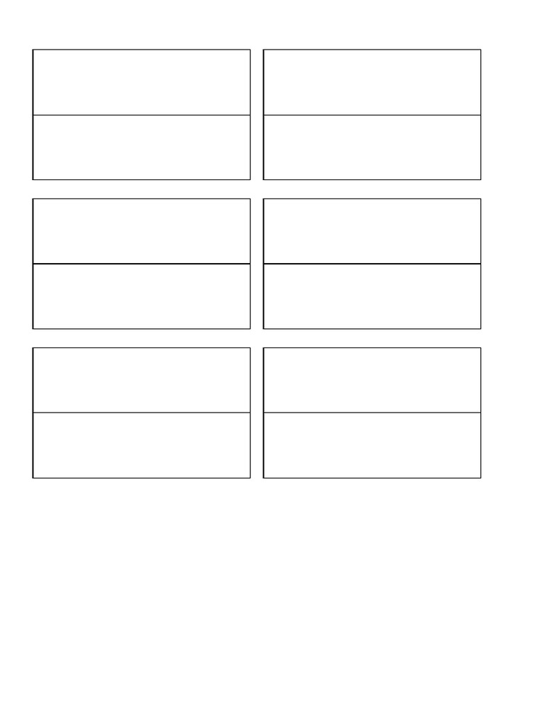 Flashcard Template | PDF