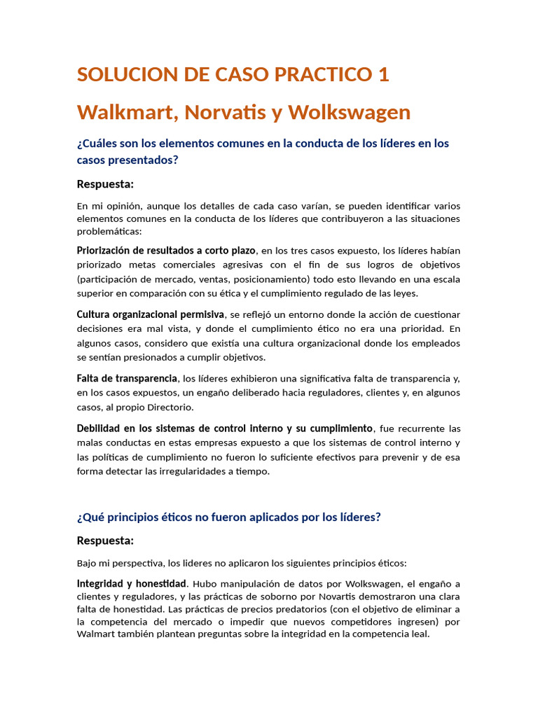 Solucion - Caso N°1 | PDF | Mercado (economía) | Comportamiento