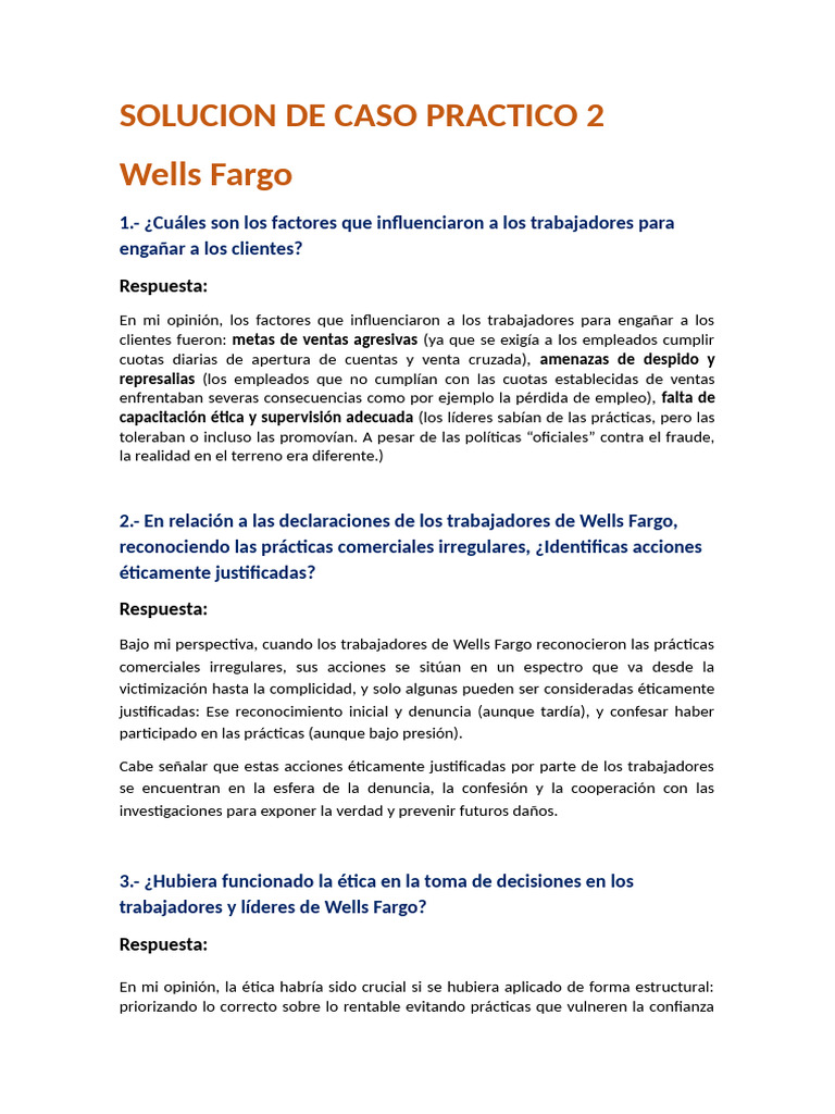 Solucion - Caso N°2 | PDF | Psicología Social