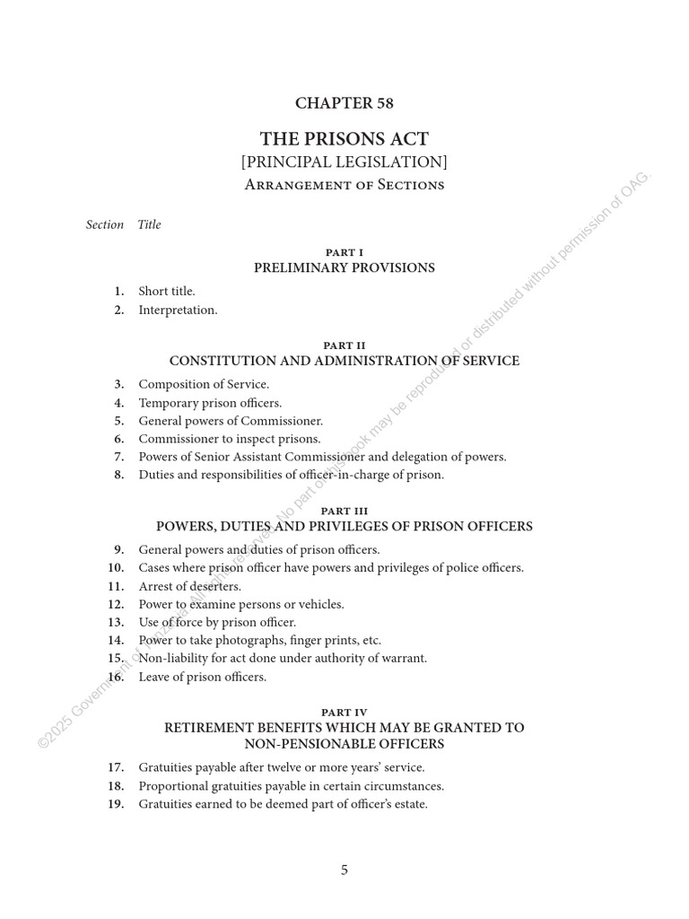 The Prisons Act | PDF | Detention (Imprisonment) | Court Martial