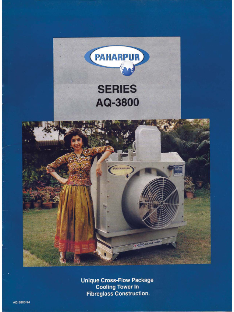 Paharpur Non Cti Certified Series Aq 3800 Crossflow Cooling Tower | PDF