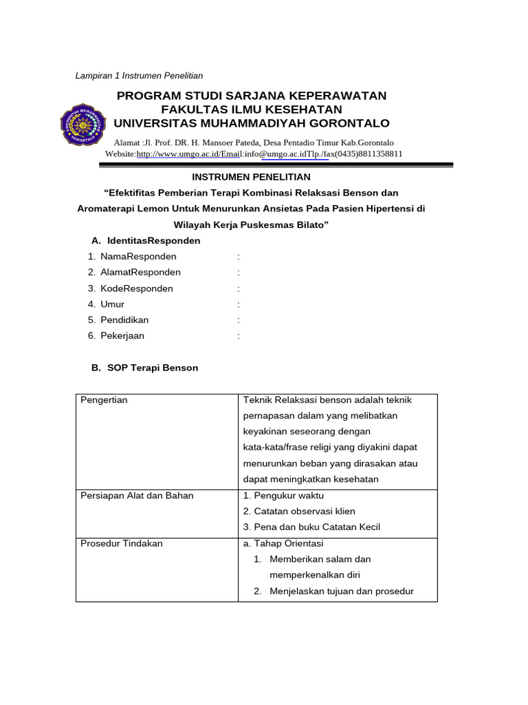 Lampiran 2 Instrumen Penelitian | PDF