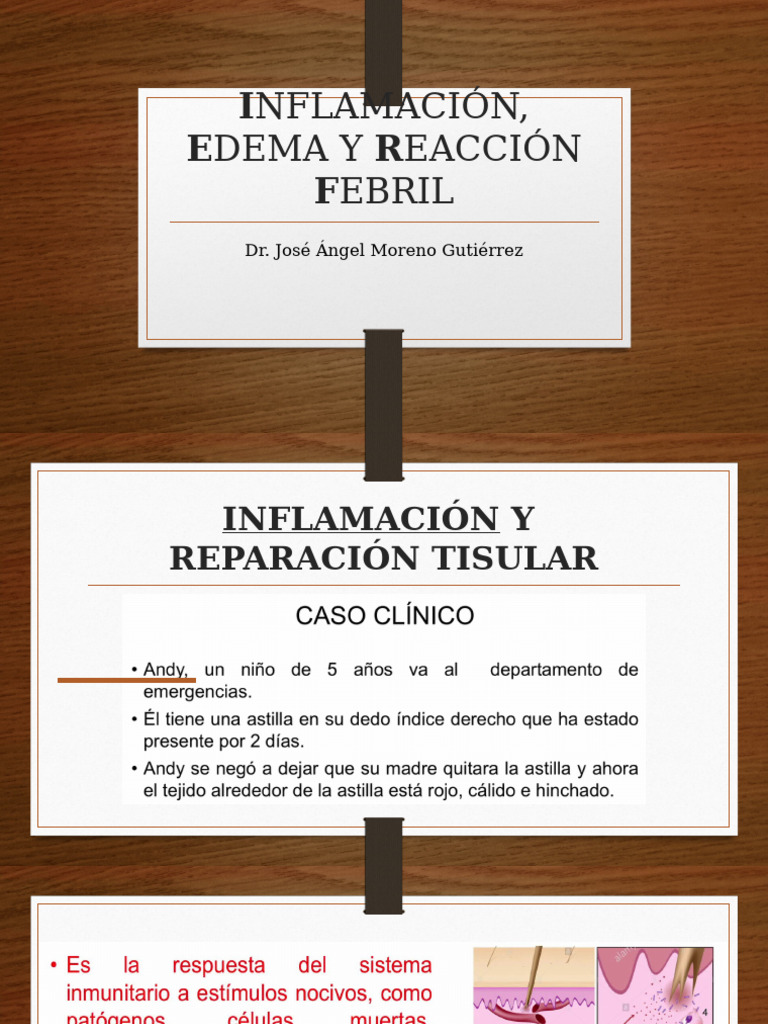 Inflamación, Edema y Fiebre: Guía Clínica | PDF | Inflamación | Sistema ...