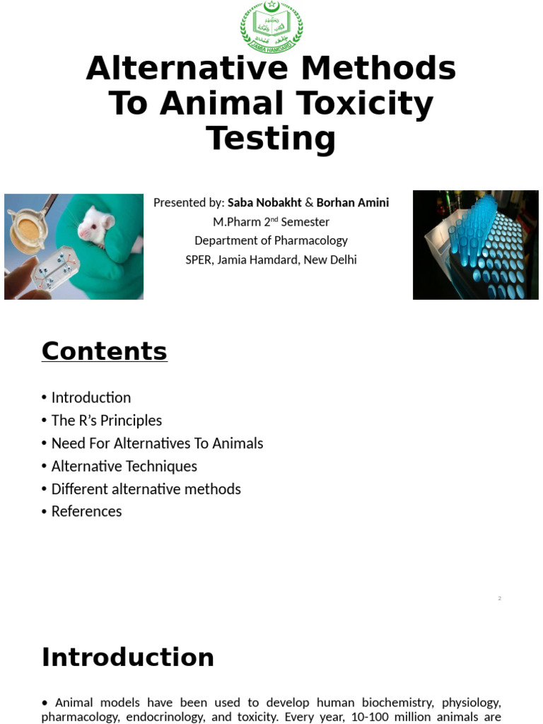 Alternative Methods for Toxicity Testing | PDF | Quantitative Structure ...