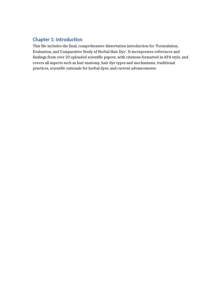 Herbal Hair Dye Introduction Final | PDF