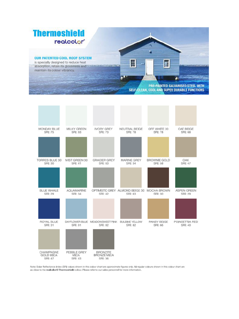 Thermoshield Colour Chart | PDF