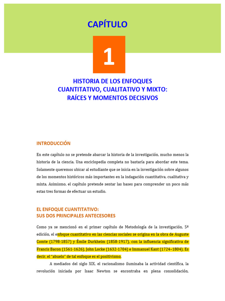 Historia Enfoques | PDF | Paradigma | Estadísticas