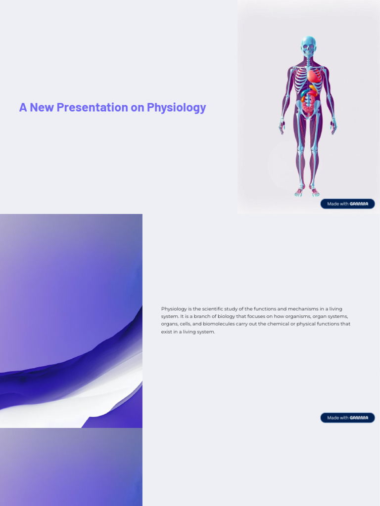 A New Presentation On Physiology | PDF