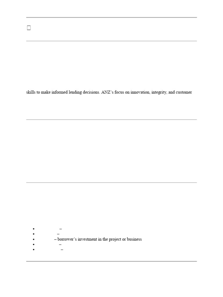 ANZ Questions With Sample Answers | PDF | Credit | Finance & Money ...