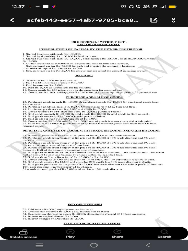 Journal Entries Solution Final | PDF