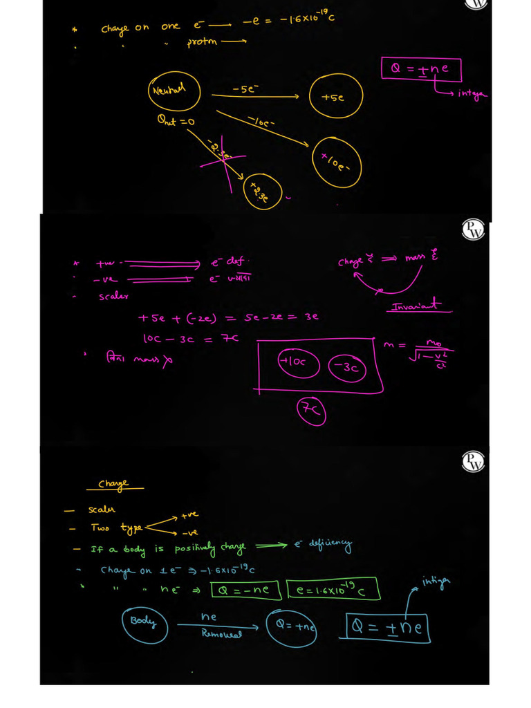 Electrostatics 01 - Class Notes - Prayas JEE 2024 | PDF