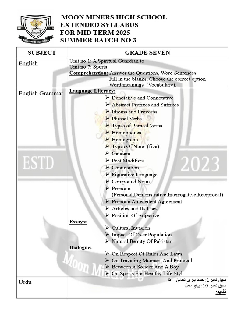 S Grade 7 | PDF