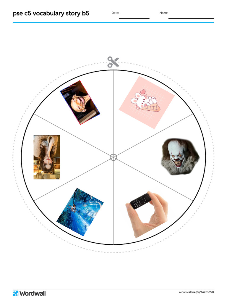 Pse c5 Vocabulary Story b5 Spin The Wheel | PDF