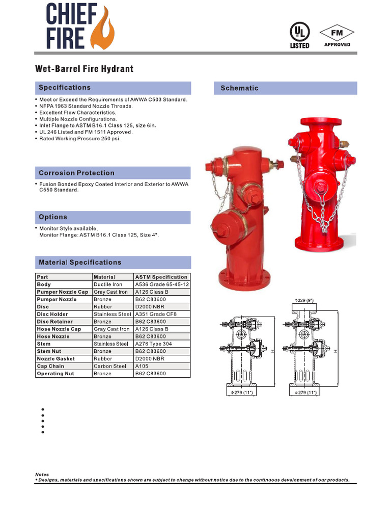 Fire Hose Nozzle Specifications & Features | PDF