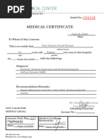 Fake Medical Report | PDF