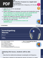 AQA Physics GCSE: Waves Practical Guide | PDF | Waves | Frequency