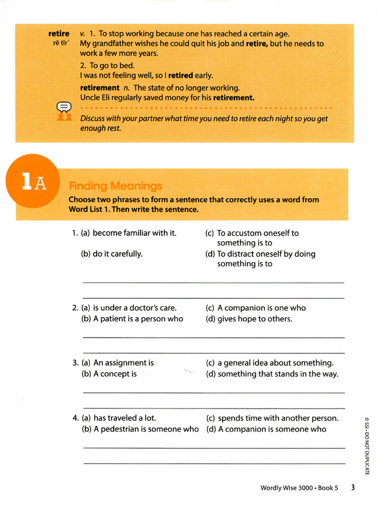 Wordly Wise 5 (Dragged) 3 | PDF