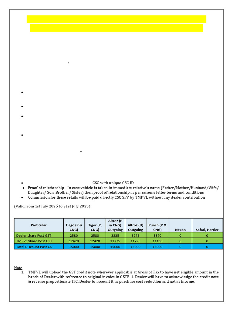 CSC and VLE Purchase Scheme July 25 | PDF | Value Added Tax | Economies