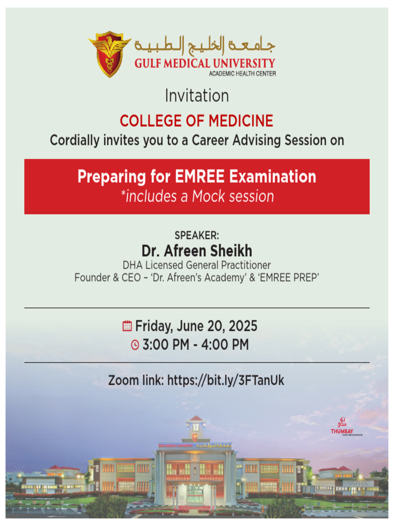 Flyer Career Advising Session by Dr. Afreen Sheikh | PDF