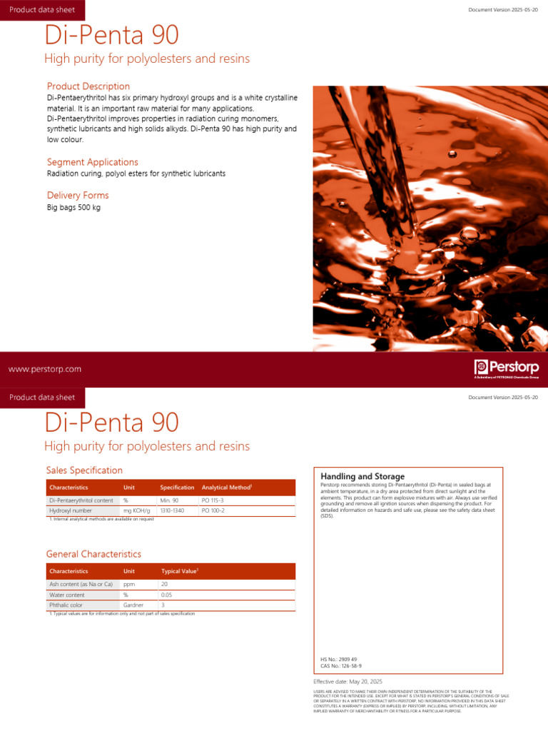 PDS Di-Penta 90 Eng-2095 | PDF | Materials | Chemical Substances