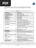Star Comprehensive Insurance Policy - One Pager - Version - 1.1 - (June ...