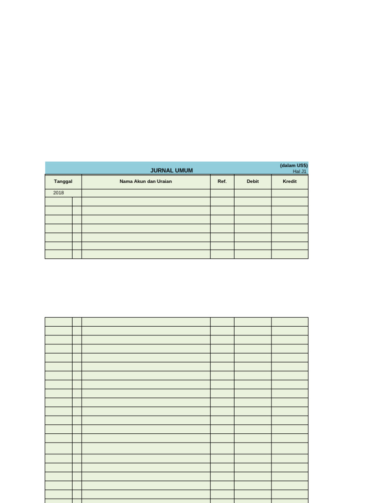 Jurnal Umum dan Laporan Keuangan 2018 | PDF