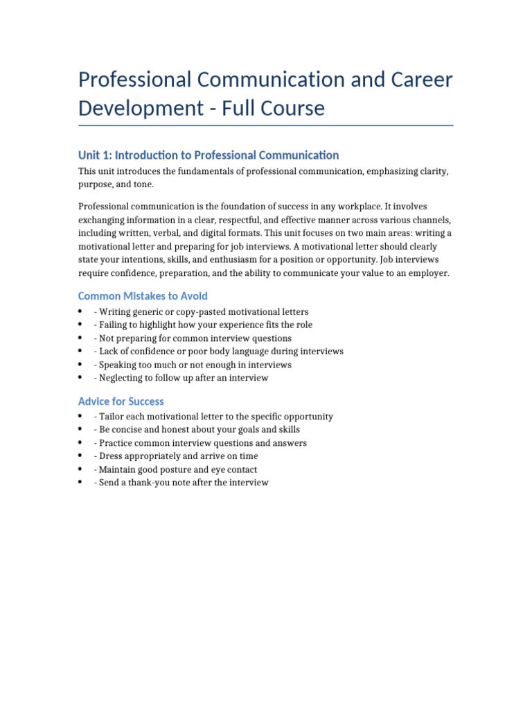 Mastering Professional Communication Skills | PDF