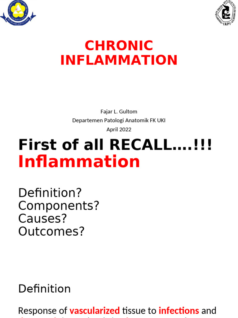 Chronic Inflamm 2024 | PDF | Inflammation | Macrophage