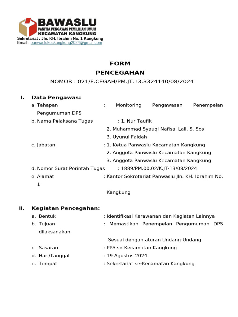 021.kangkung - Form F - 19!08!2024 - Monitoring Pengawasan Penempelan ...