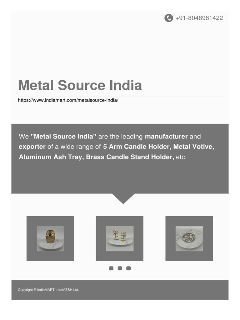 Metal Source India | PDF | Tableware