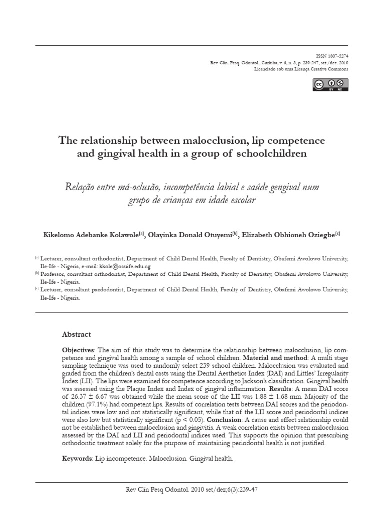 aor-4461 (1) | PDF | Periodontology | Orthodontics