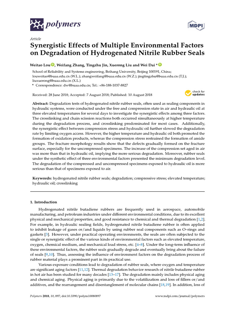 Synergistic Effects of Multiple Environmental Fact | PDF ...