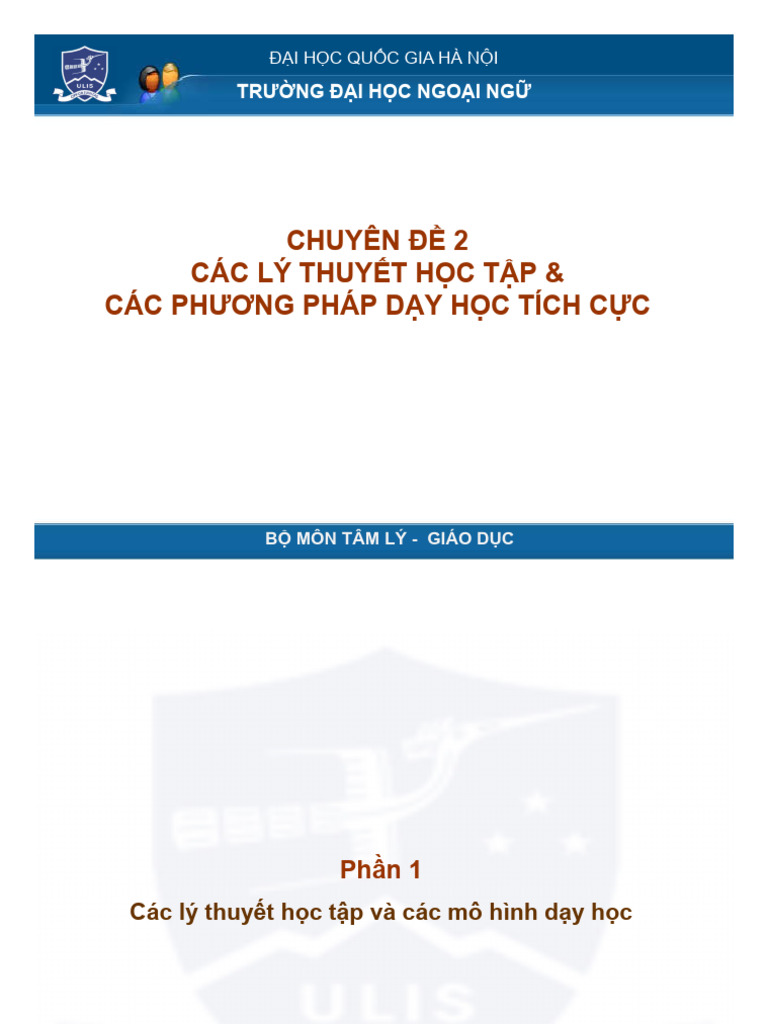 Module 2 - Part 1.1 - Skinner + Bandura - LLDH (Compatibility Mode) | PDF