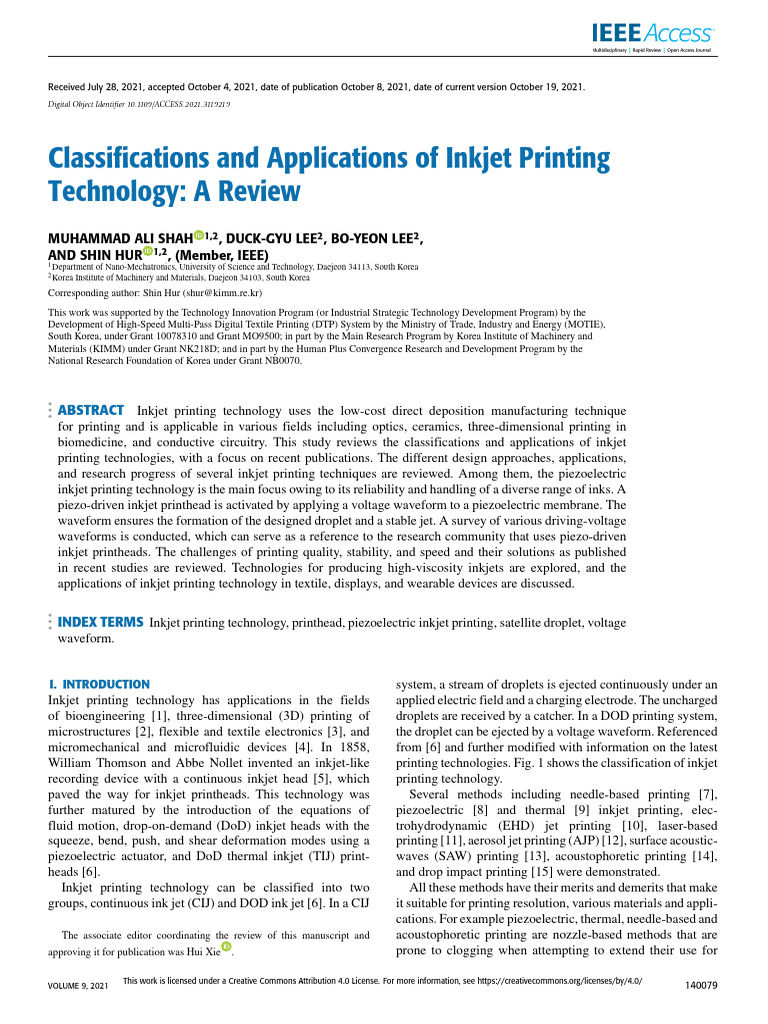 Inkjet | PDF | Piezoelectricity | Drop (Liquid)