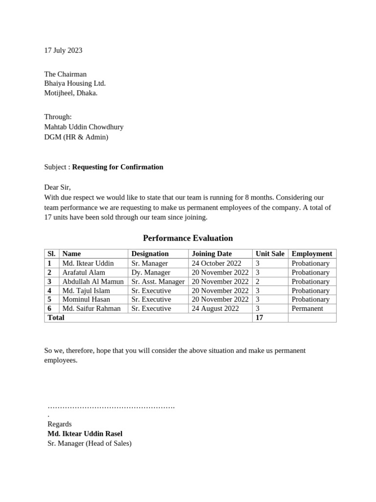 Confirmation Sheet | PDF