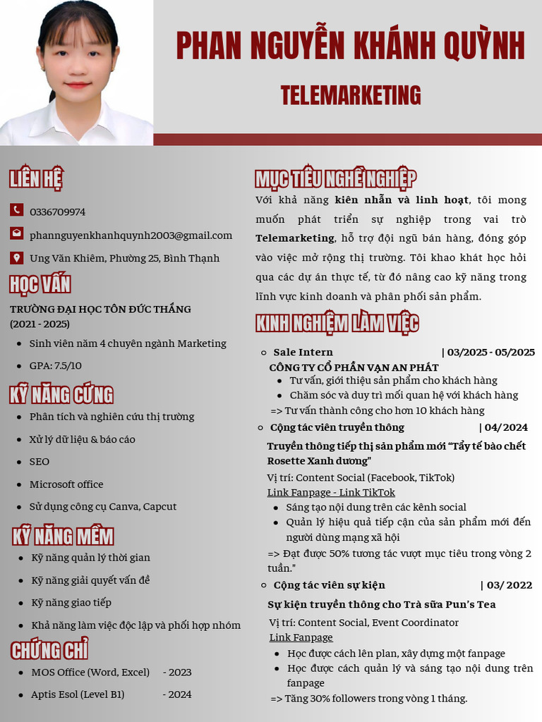 Tele -Phan Nguyễn Khánh Quỳnh-2003 | PDF