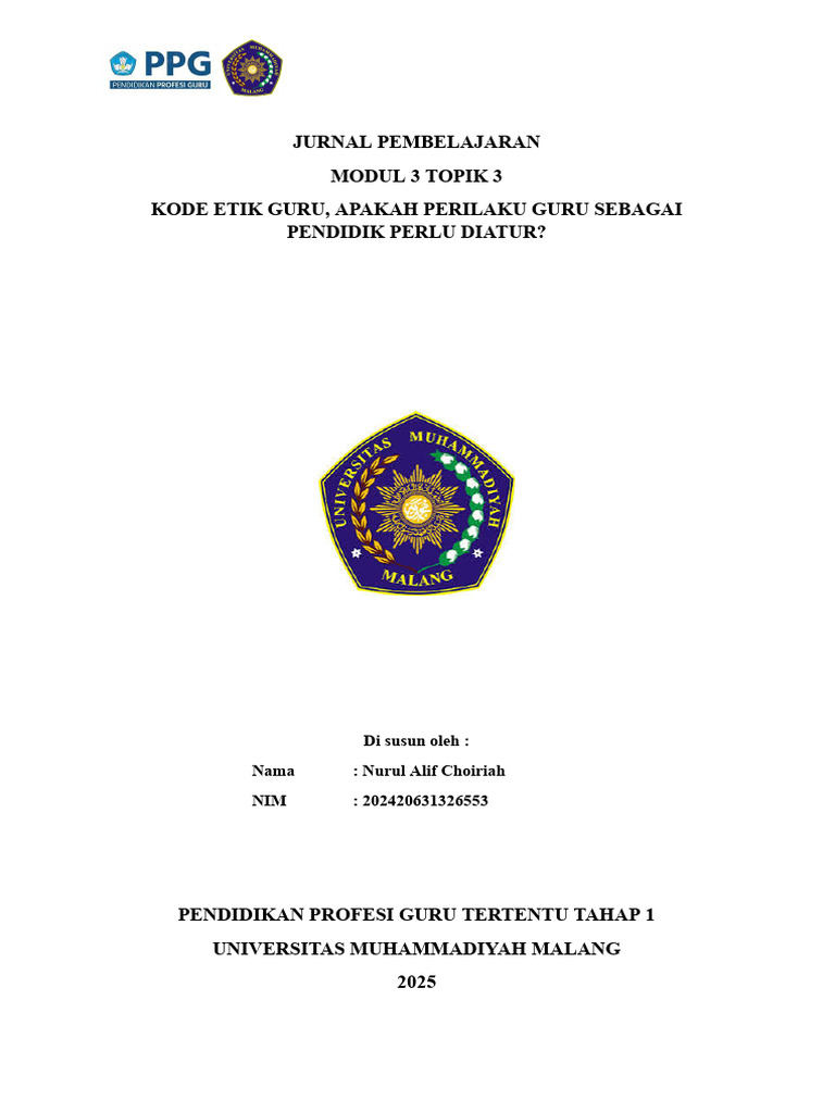 Kode Etik Guru: Panduan Perilaku Profesional | PDF