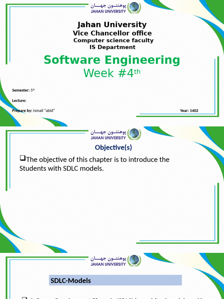 Week #4 Soft Eng (SDLC-Models) | PDF | Software Development Process | Systems Thinking