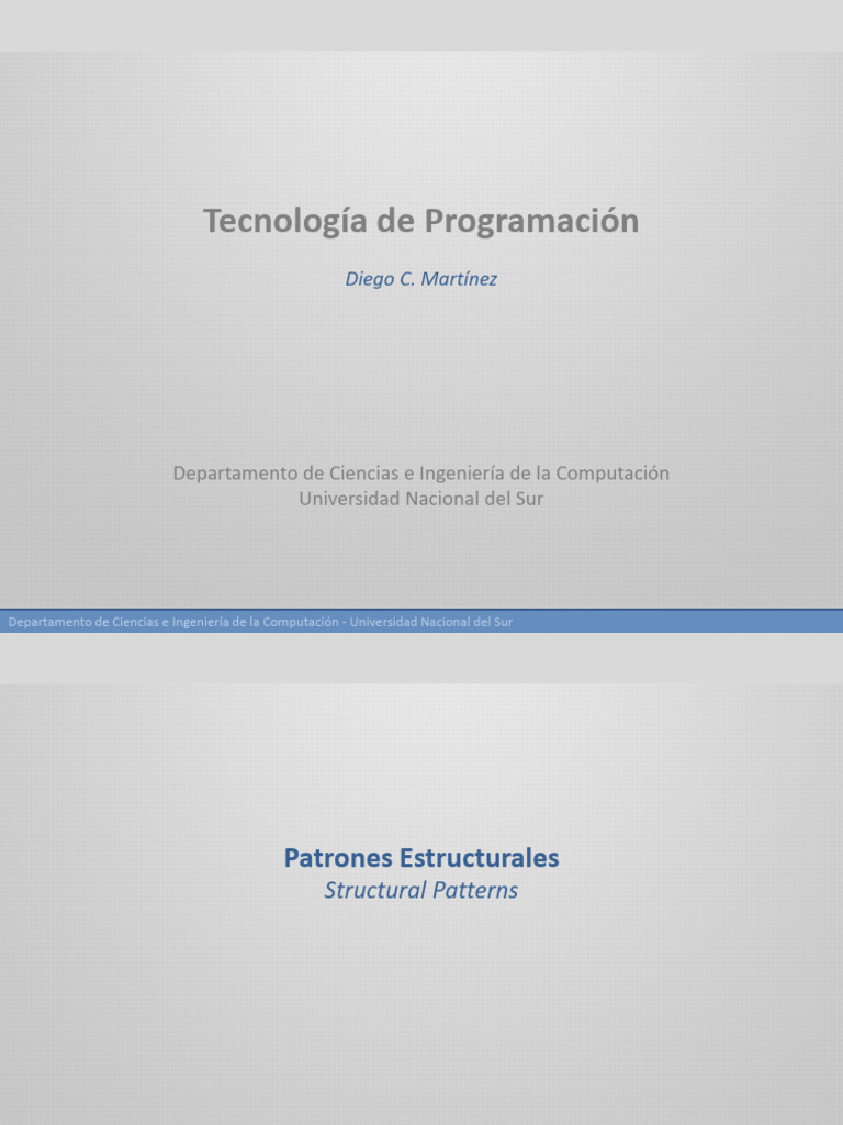 Clase 11 - Patrones de Diseño - Patrones Estructurales | PDF | Objeto (informática) | Herencia ...