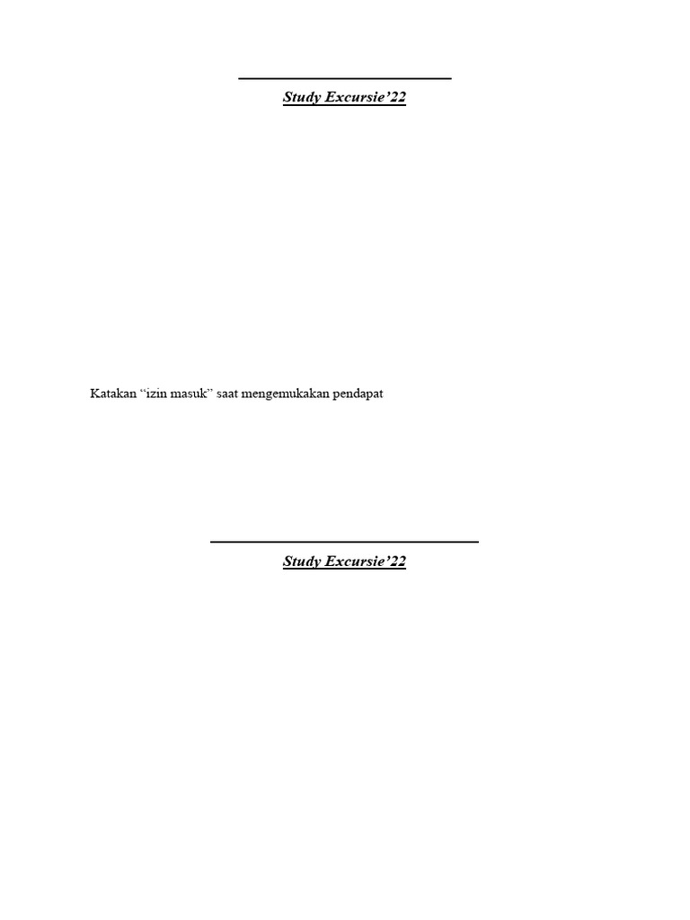 Tata Tertib Rapat Kepanitaan Study Excursie | PDF
