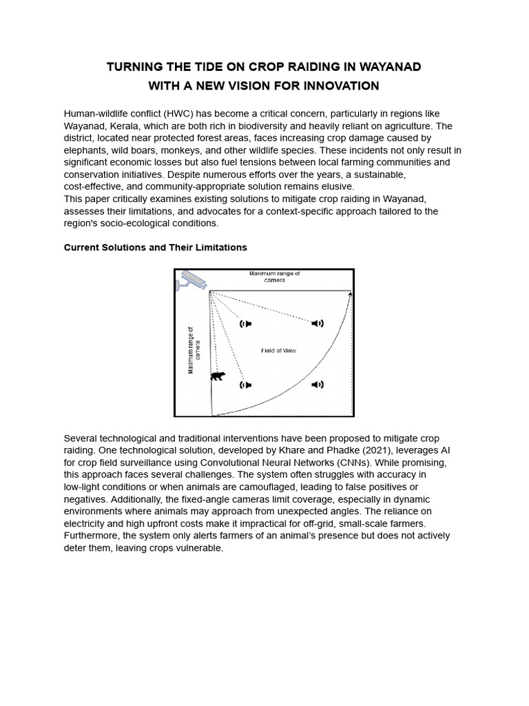 Turning The Tide On Crop Raiding in Wayanad With A New Vision For ...