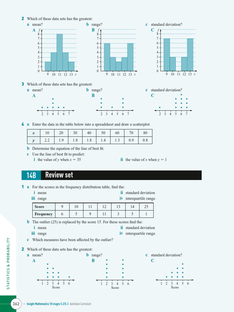 Statistics and Probability Exercises | PDF | Outlier | Data Analysis