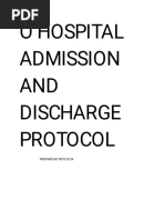 Check List For The Discharge | PDF | Patient | Hospital