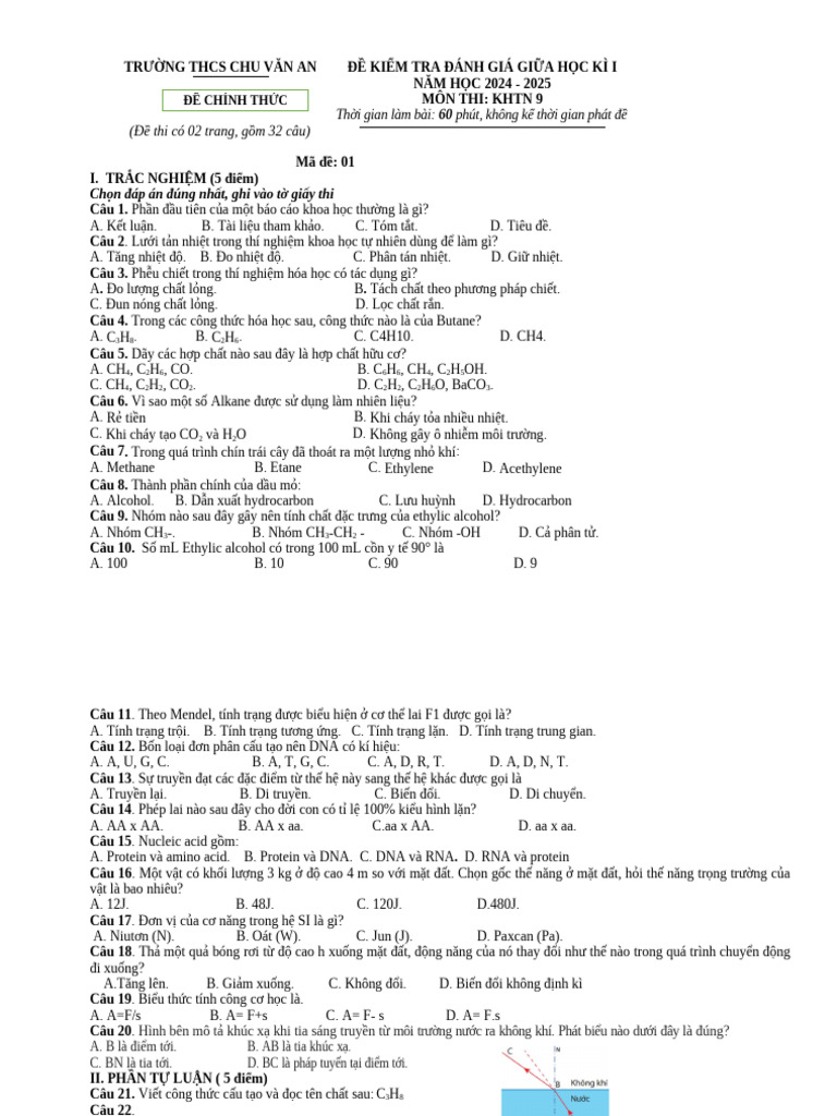 KT GKI khtn9. 1 | PDF