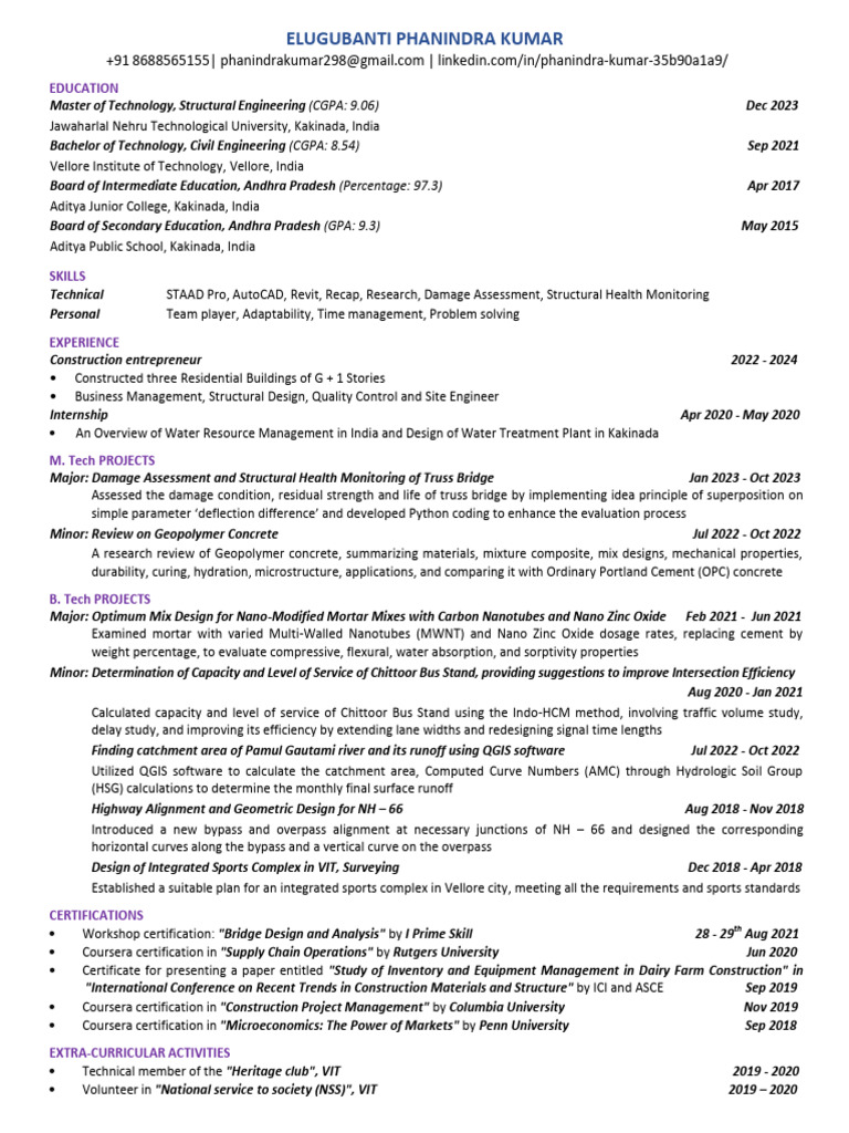 Resumee Lu Gub Anti Kumar | PDF | Concrete | Cement