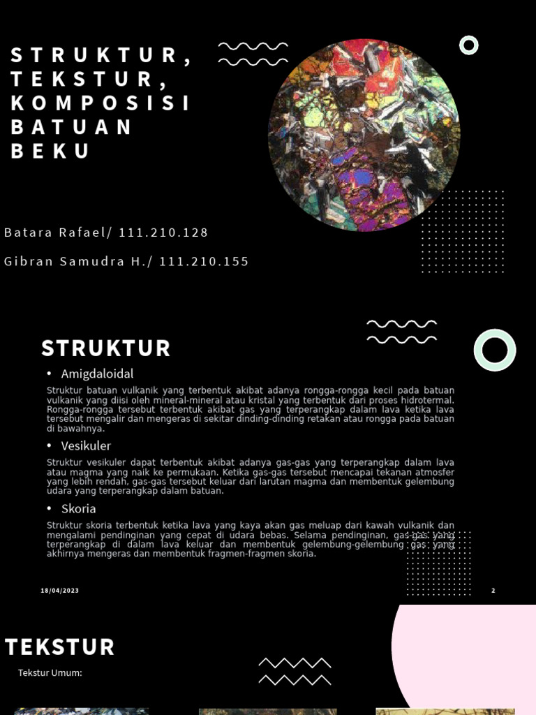 Struktur, Tekstur, Komposisi Batuan Beku | PDF