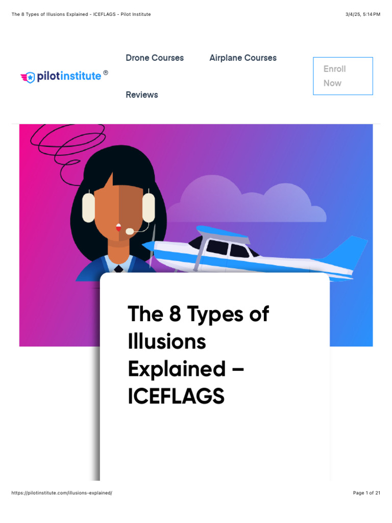 The 8 Types of Illusions Explained - ICEFLAGS - Pilot Institute | PDF ...