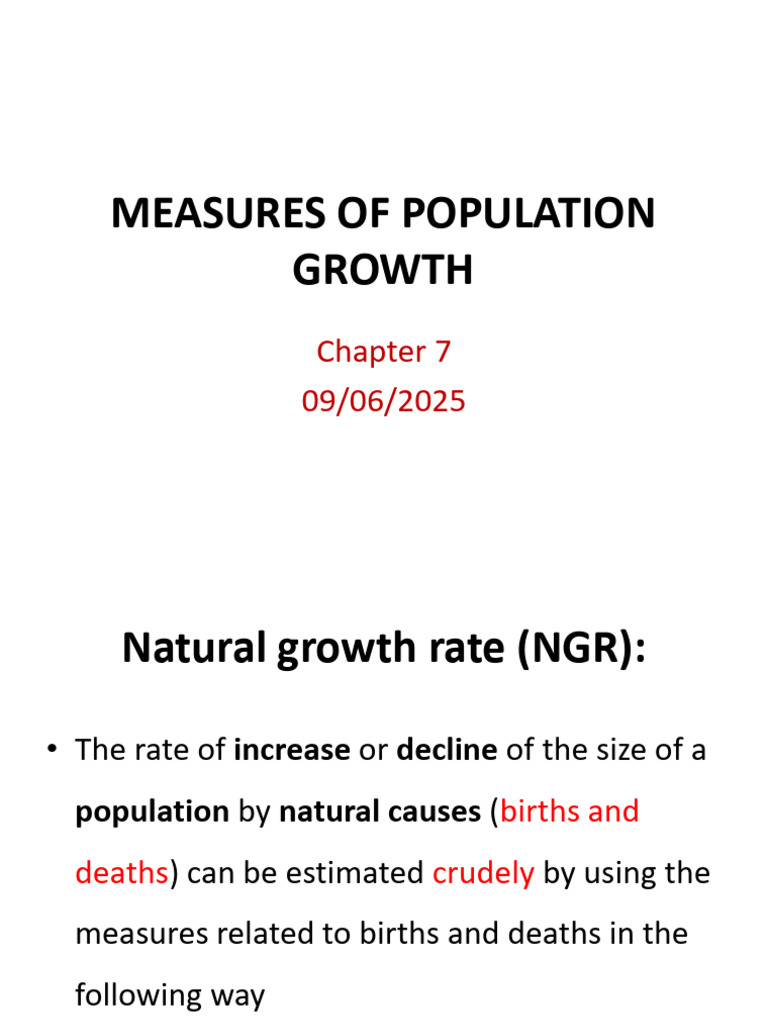 CH 7.growth of Popualtions | PDF | Population Growth | Population