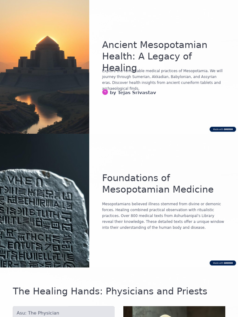 Ancient Mesopotamian Health A Legacy of Healing | PDF | Mesopotamia ...